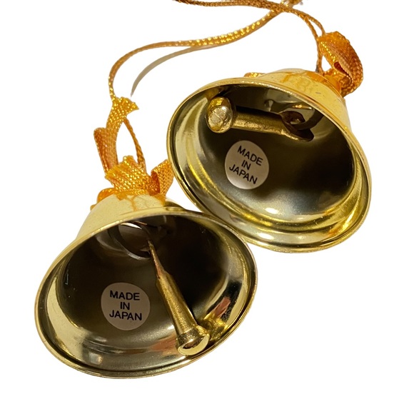 Vintage | Holiday | Vintage Gold Bells Christmas Ornaments Made In ...